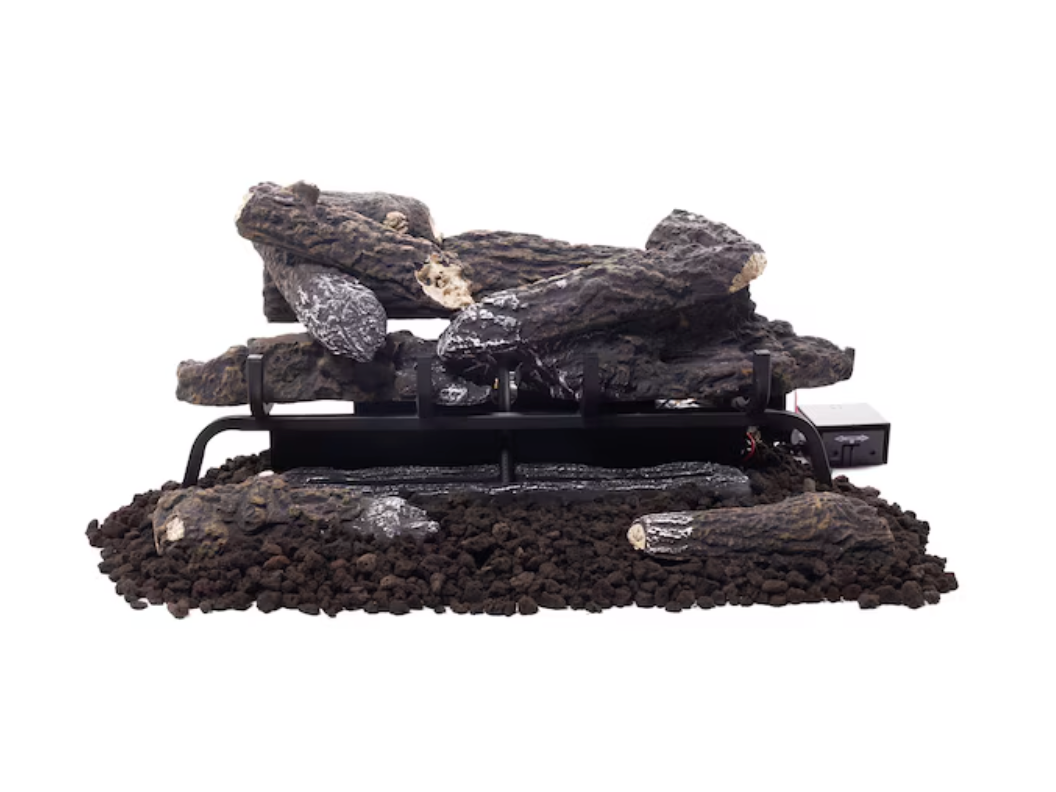 Master Forge 24-in 33000 -BTU Dual Fuel Dual -Burner Vent-free Gas Fir ...